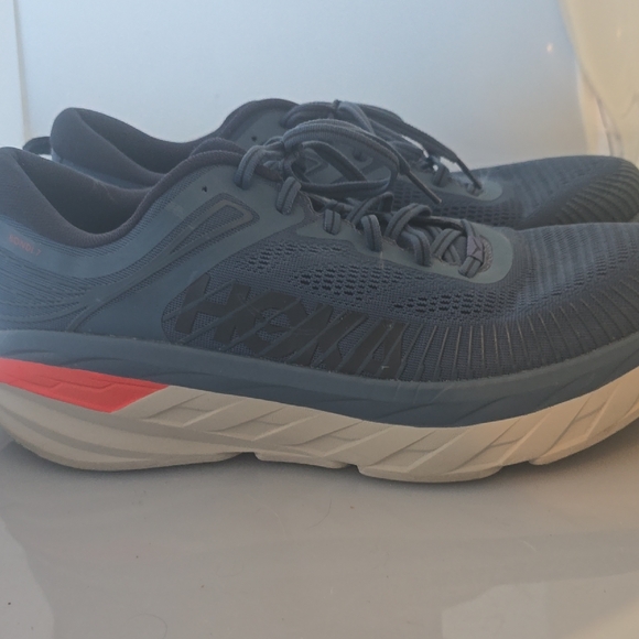 Hoka | Shoes | Hoka Blue And Red Athletic Shoes | Poshmark